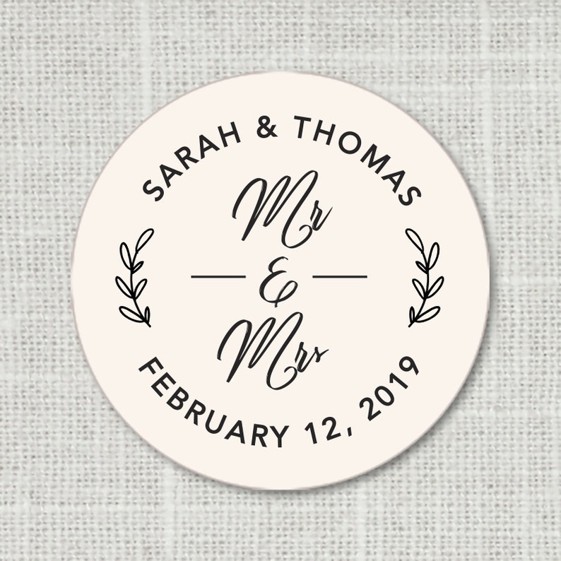 Mr and Mrs Stickers Wedding Favor Stickers Wedding Stickers - Etsy