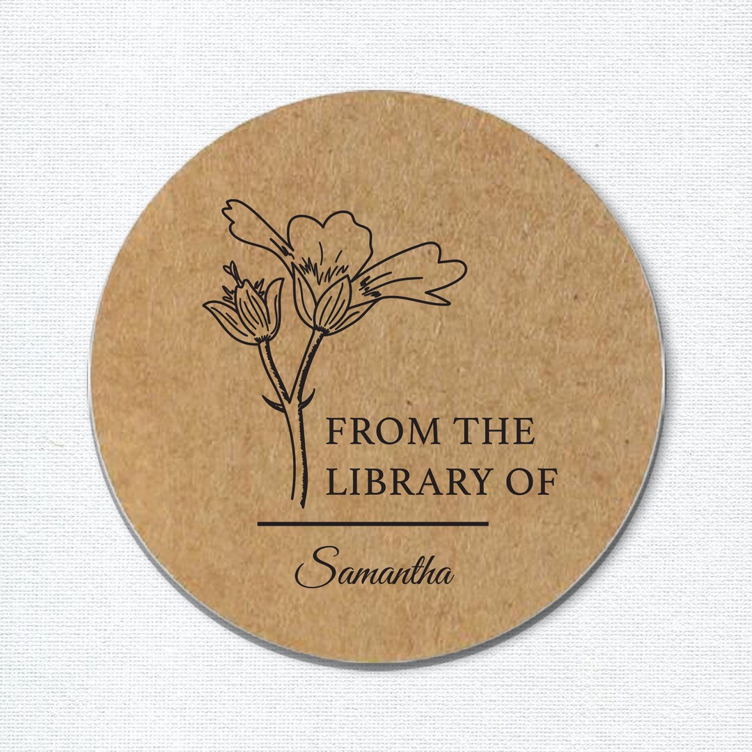From the Library of Stickers, Personalized Book Labels, Ex Libris ...
