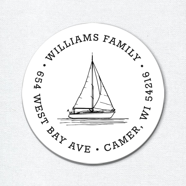 Nautical Customized Labels Stickers - Etsy