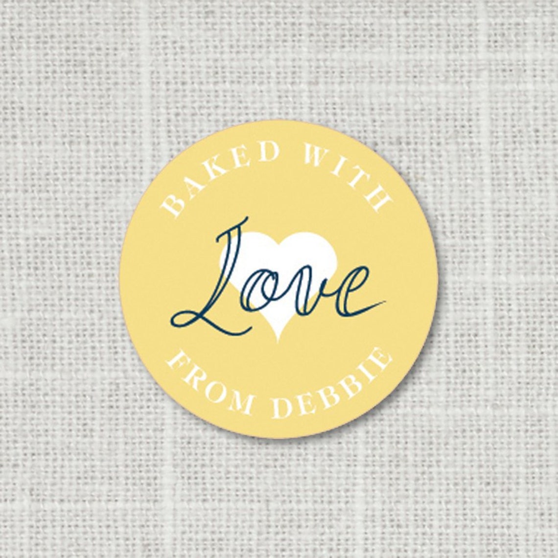 Personalized Favor Stickers, Food Labels, Gift Stickers Baked With Love ...