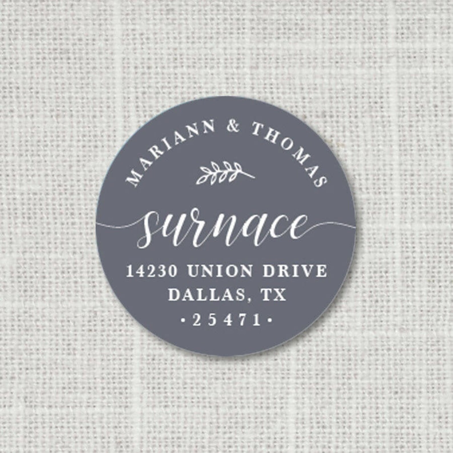 Calligraphy Address Stickers, Wedding Return Address Label, Custom ...