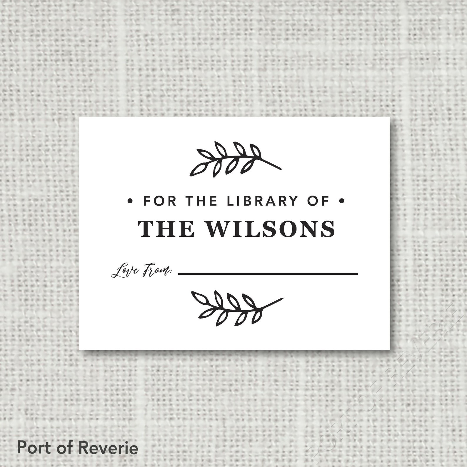 Personalized Book Plate Stickers Custom for the Library of | Etsy