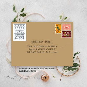 Modern Address Stickers, Return Address Labels, Set of 28 Personalized ...