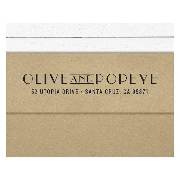 Rustic Address Stamp - Etsy