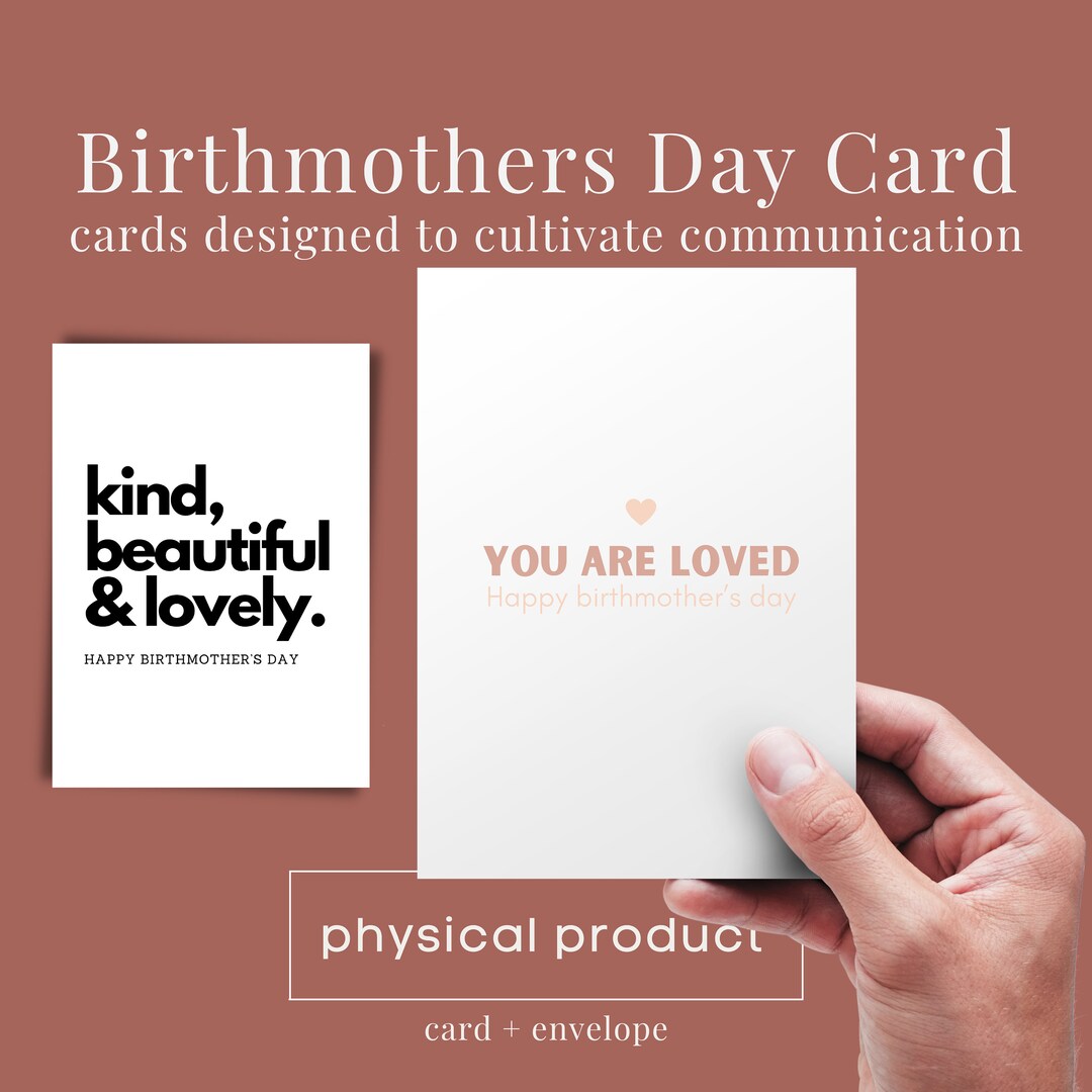 Mother’s Day Cards for Birthmoms, Adoption, Adoptee, Birthmother ...