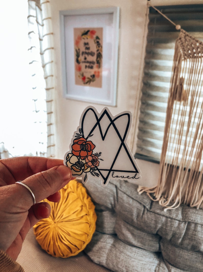 Adoption Symbol Vinyl Sticker Decal Loved Adoption Triad | Etsy