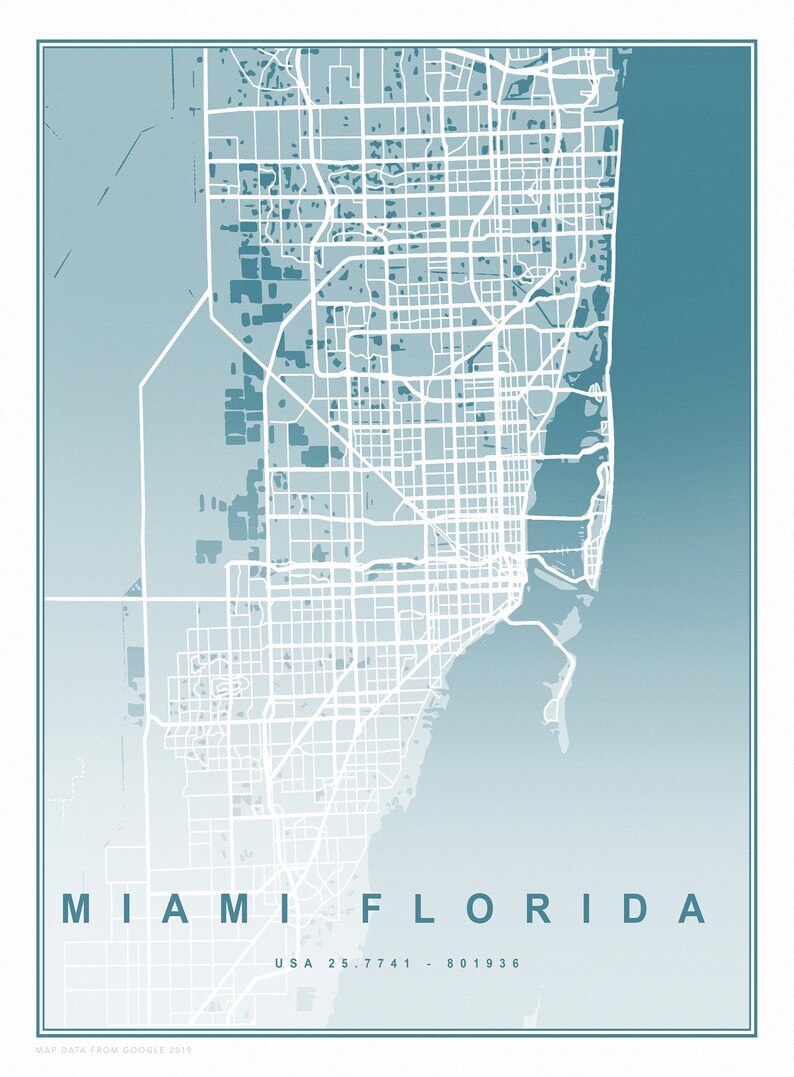 Miami Area Map | A Beautiful Area Map of Miami. I Will Make a Lovely ...