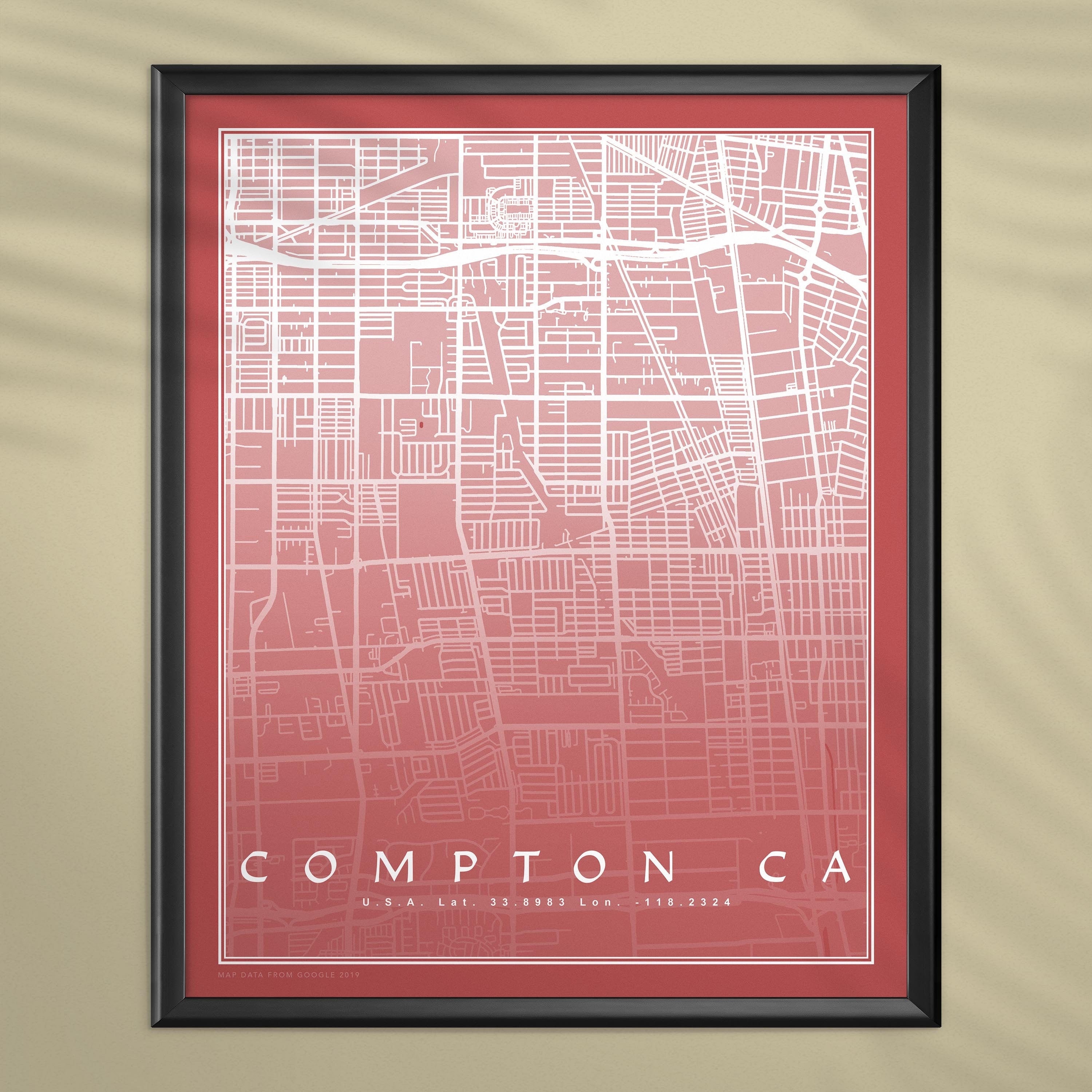 Stadtplan Von Compton