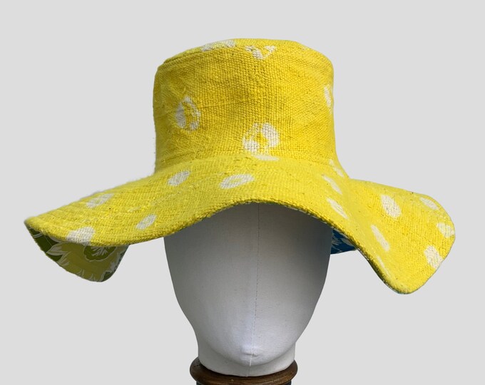 Wide Brim Floppy Sun Hat Boho Chic Floral Beach Hat - Etsy