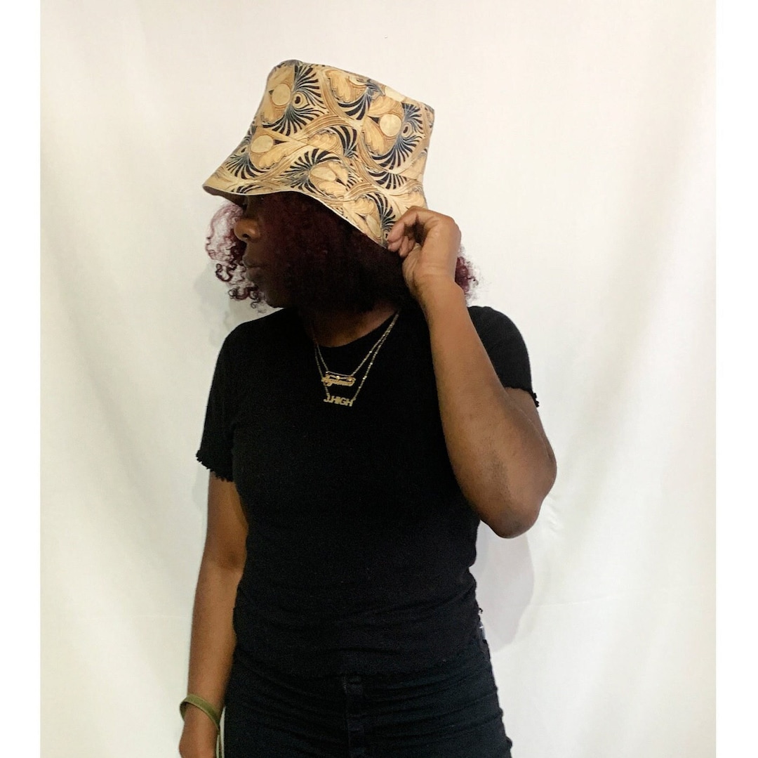 Retro Bucket Hat, Great Summer Unisex Hat, Reversible Sun Hat, Handmade ...