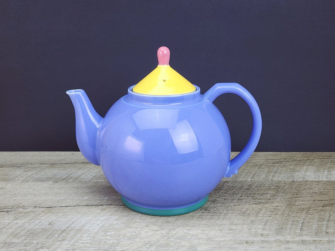 Large Lindt-stymeist Colorways Teapot, 6 Cup - Colorful Memphis Style ...