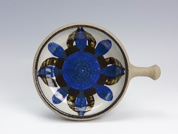 1970s Søholm Stentøj Bornholm Denmark Pottery Bowl with Handle | Etsy