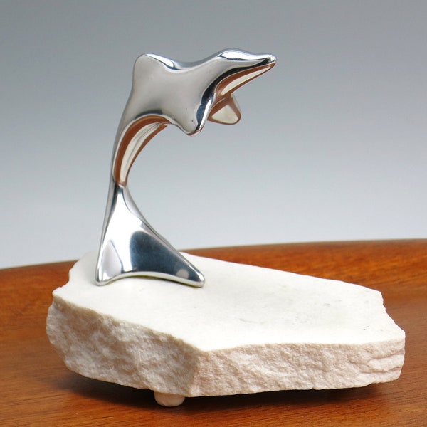 Marble Stone Dolphin - Etsy