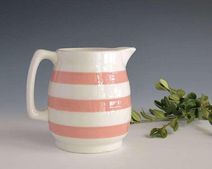 Pink Striped Carrigaline Pottery Creamer Cream Milk Pitcher, 12 Oz ...