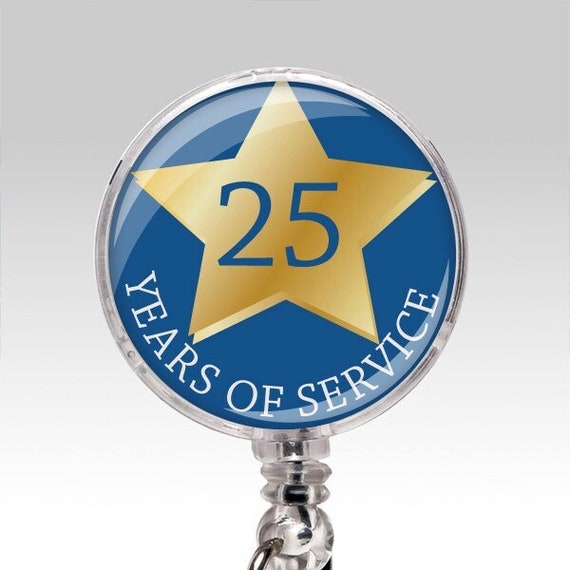 Years of Service Pins Years of Service Badges Retractable - Etsy