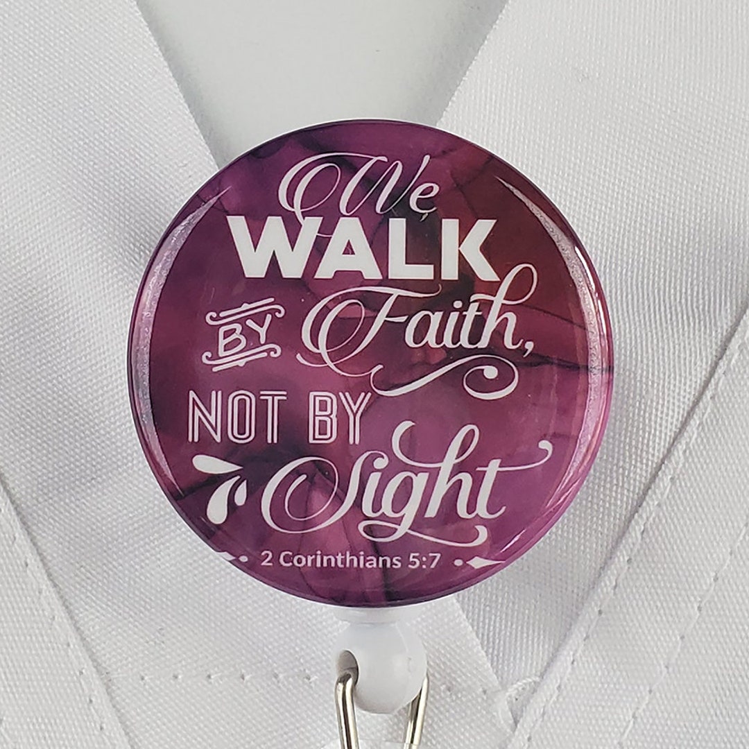 Badge Reel, Retractable Religious Badge Holder, Kindness Bible Verse ...