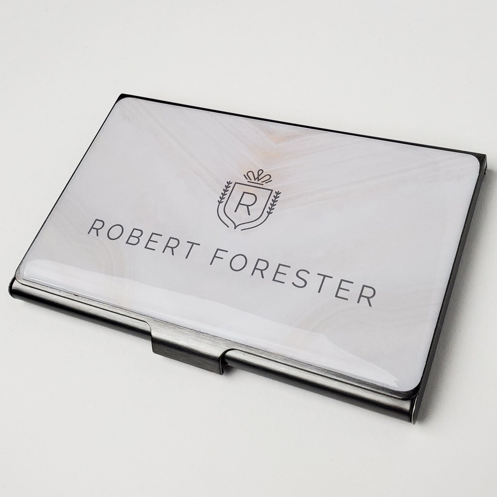 Mens Business Card Holder Personalized Card Case Gifts for - Etsy