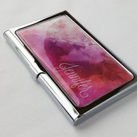 Personalized Business Card Holder Custom Artist Business Card | Etsy