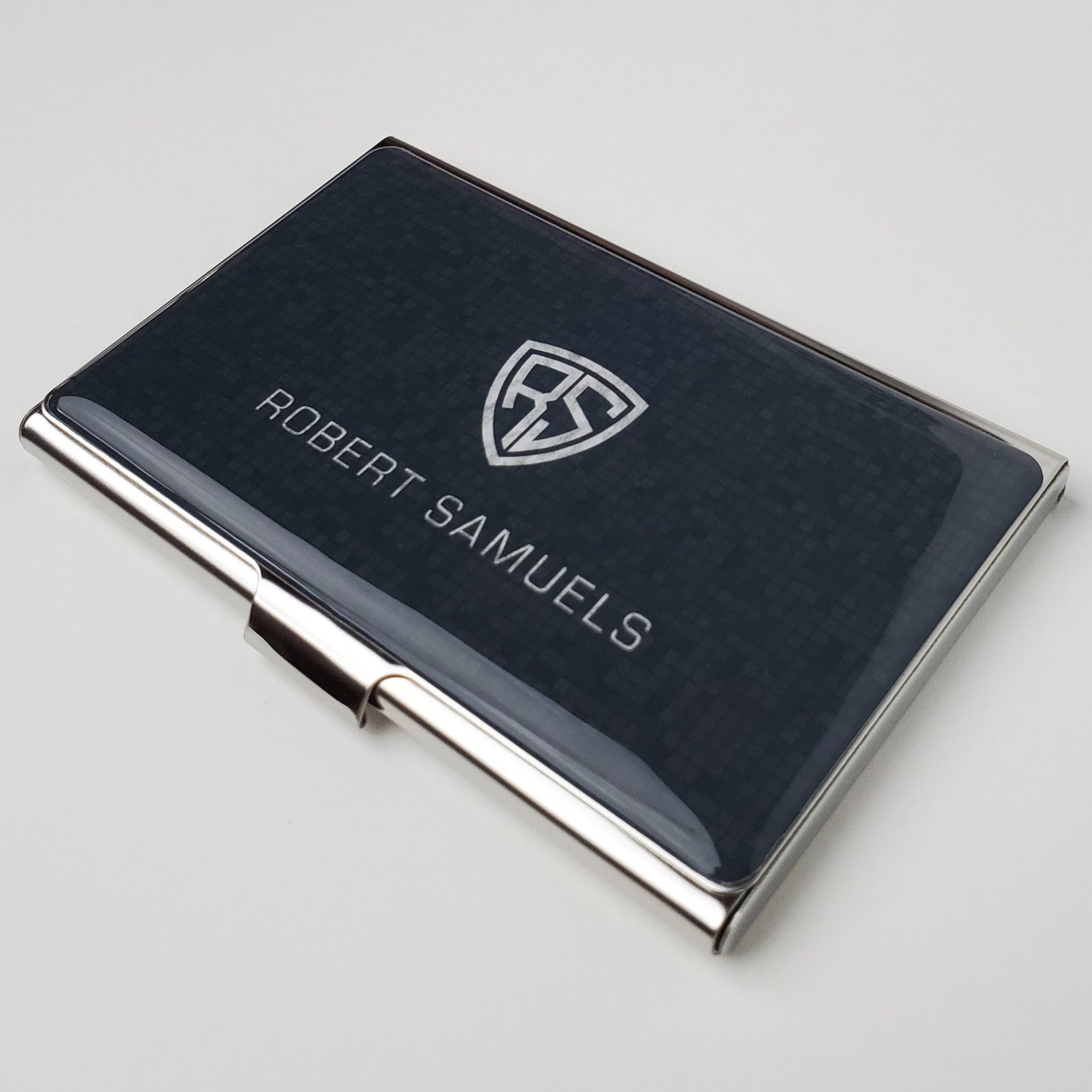 Mens Business Card Holder Personalized Card Case Gifts for - Etsy