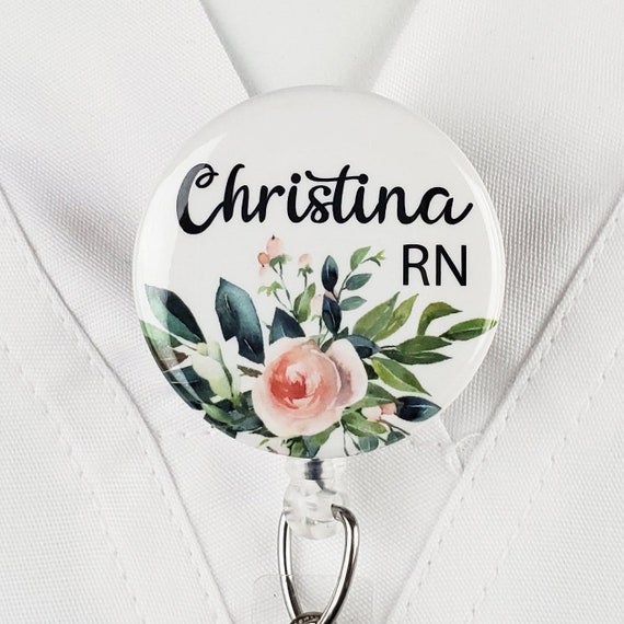 Personalized Badge Reel Custom Nurse Retractable Badge Holder | Etsy