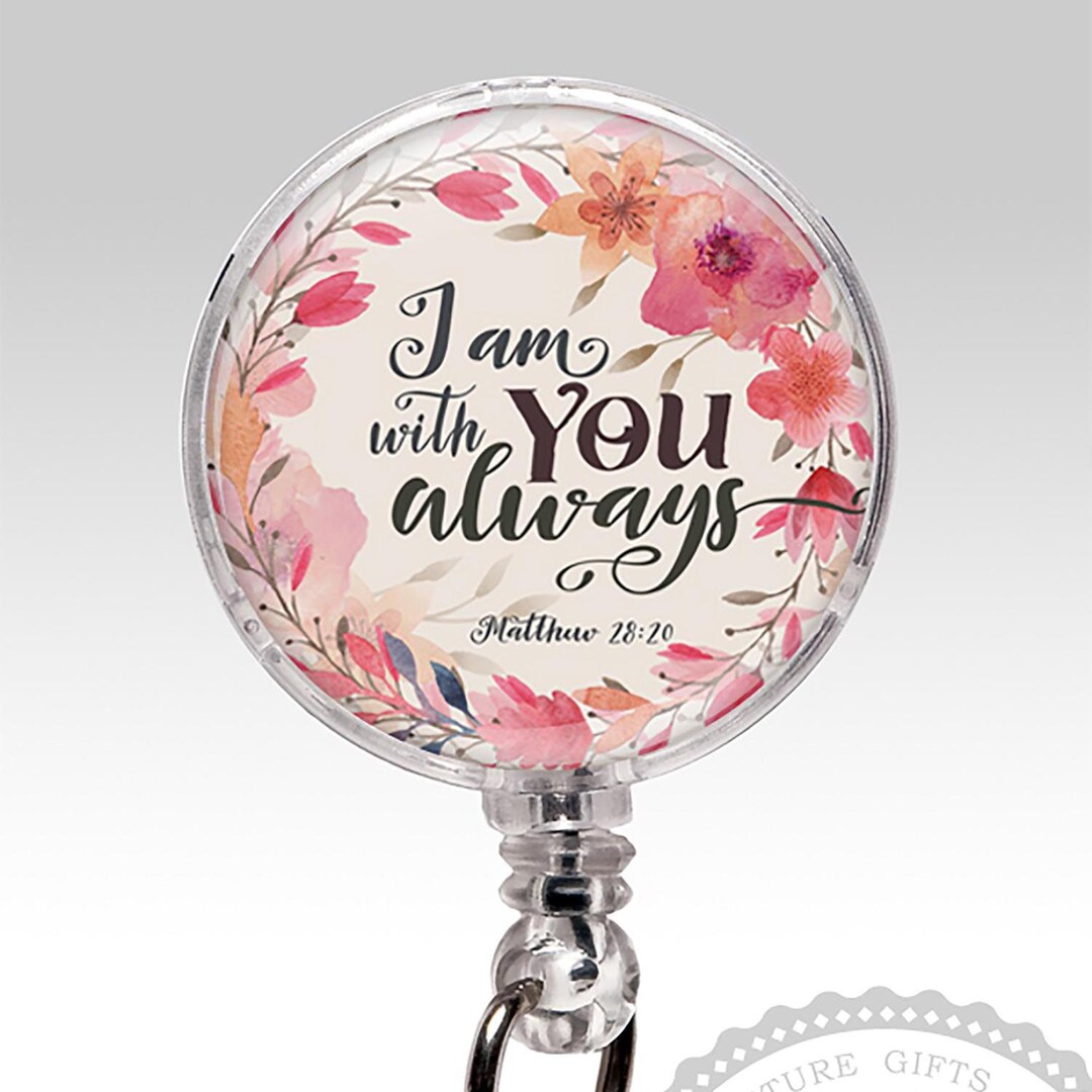 Badge Reel, Retractable Religious Badge Holder, Biblical Gift ...