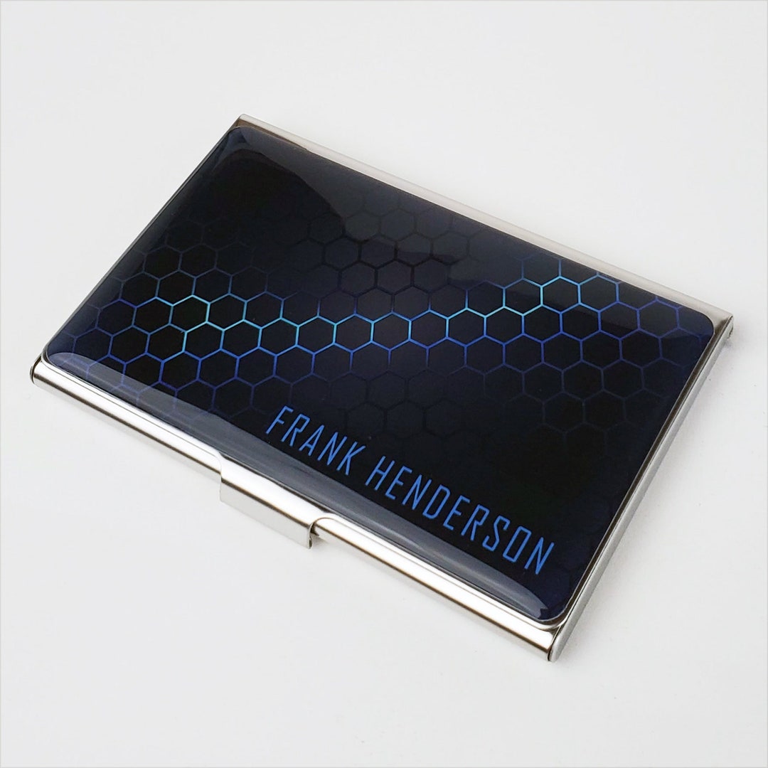 Personalized Credit Card Case, Mens Business Card Holder, Professional ...