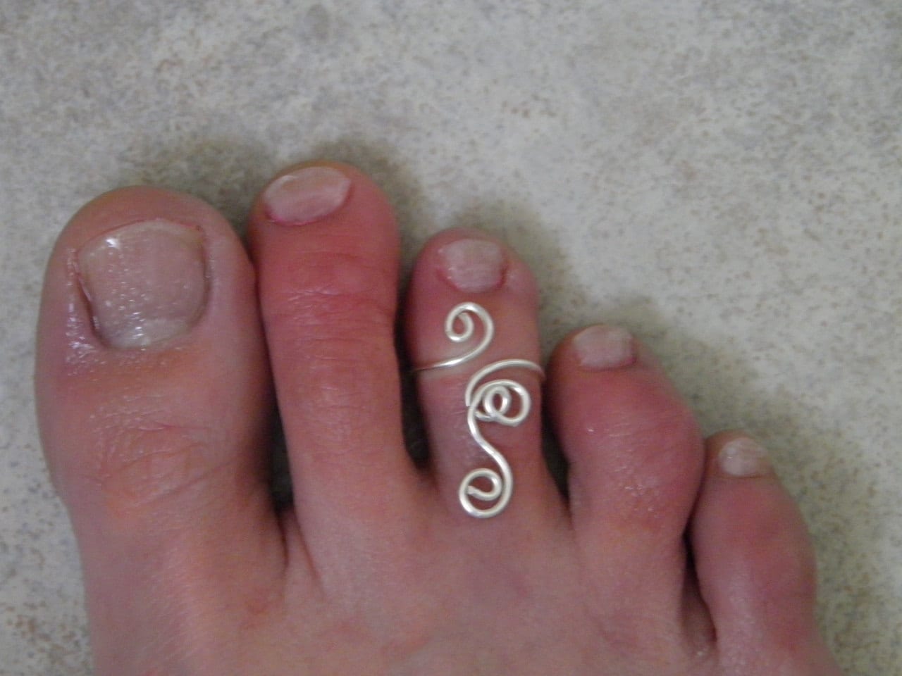Toe Ring... "whimsical" Silver Wire Wrapped Toe Ring. - Etsy