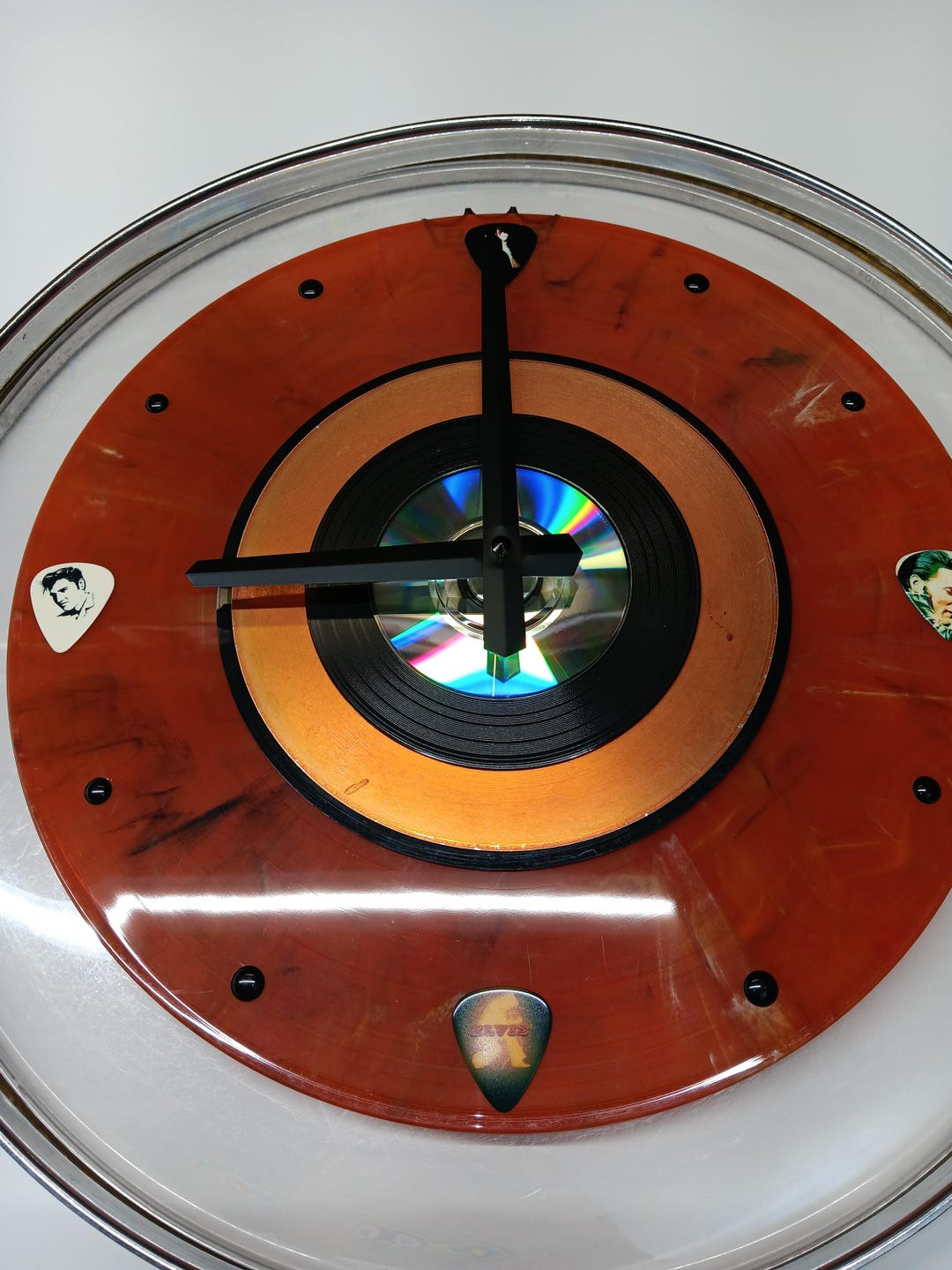 The 'original' Drum Skin Clock Collection #10 Elvis - Etsy