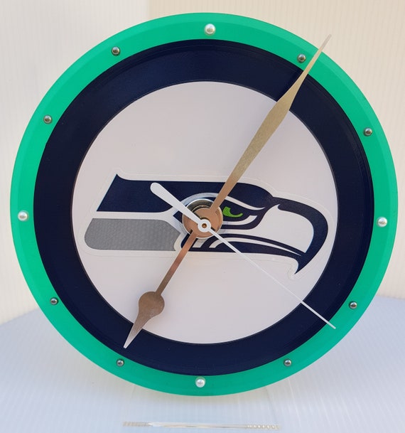 Seattle Seahawks Clock 2 W/ 45 Rpm Records & a White Cd - Etsy