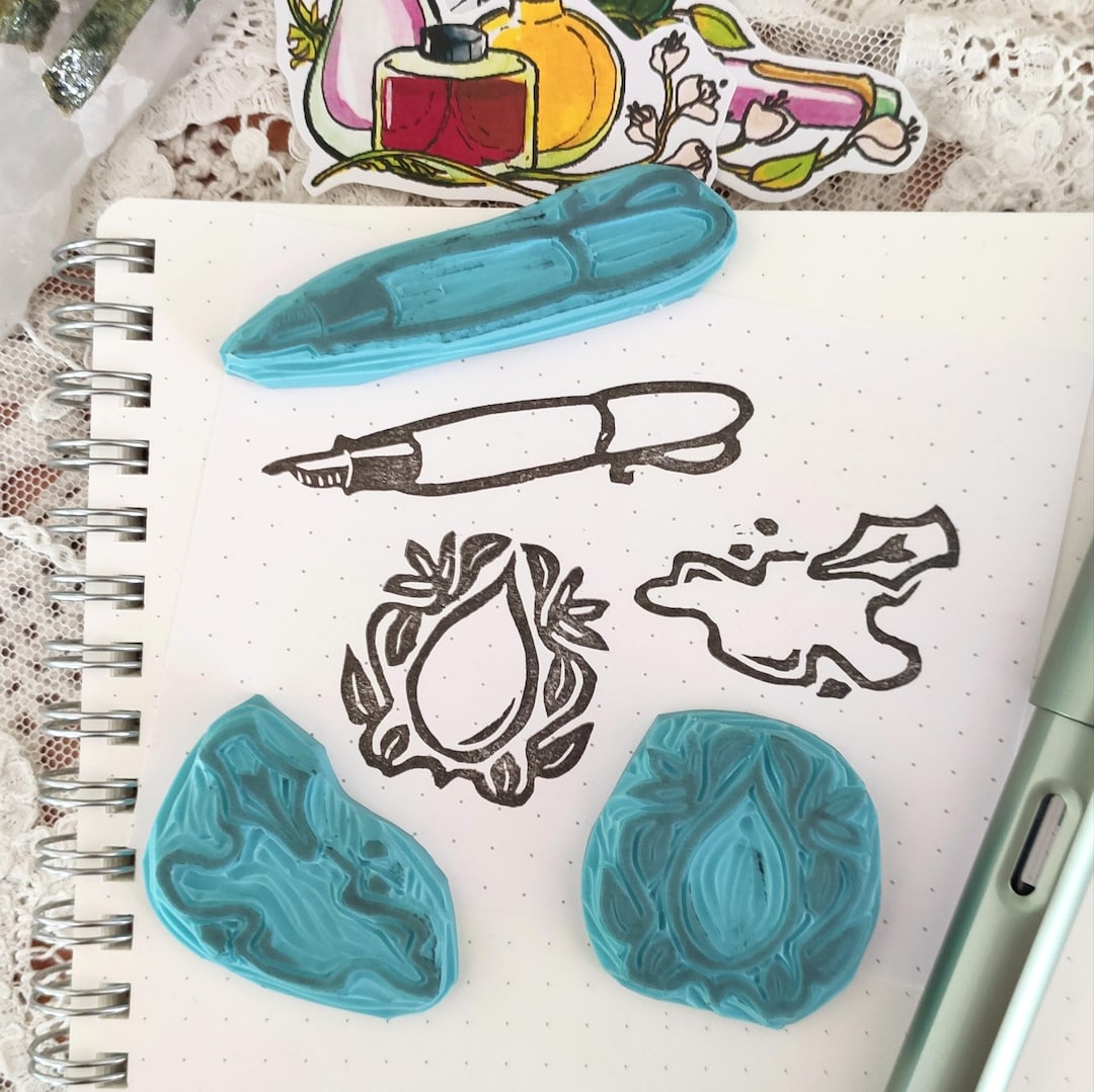 Fountain Pen Ink Stamps for Ink Journaling. for Ink Swatches. Drip ...