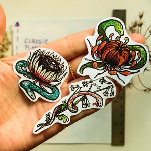 Set Stickers snakes Bujo Bullet Journal Grimoire - Etsy