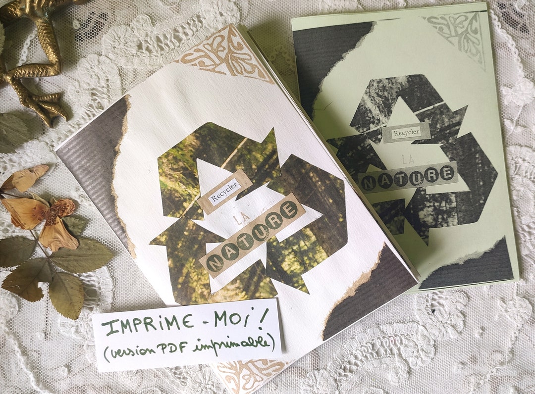 Printable Zine in French recycle Nature Concerning Ecology and the ...