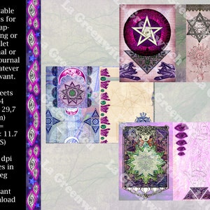 Ojo imprimible y magia oscura Kit imprimible set pack diario basura ...