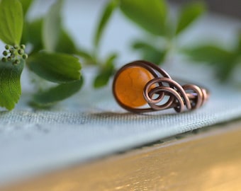 Easy Wire Wrap Ring Tutorial, DIY Jewelry Pattern, Simple Wire Wrapping ...