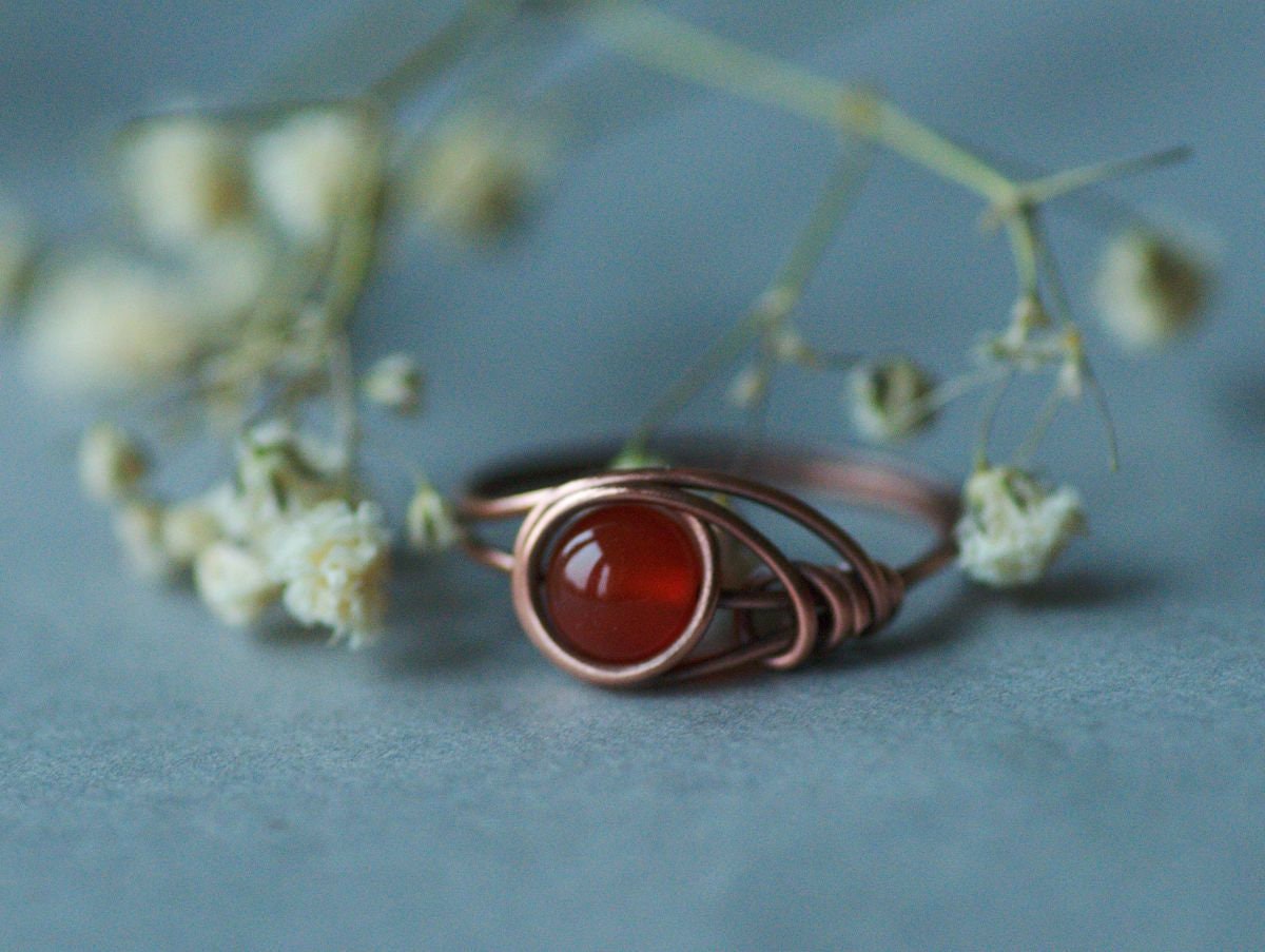 Easy Wire Wrap Ring Tutorial, DIY Jewelry Pattern, Simple Wire Wrapping ...