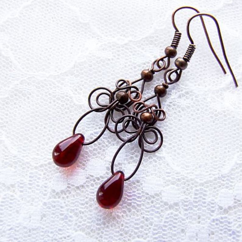 Wire Wrapped Baroque Drops Earrings Tutorial - Jewelry Tutorial - Easy ...