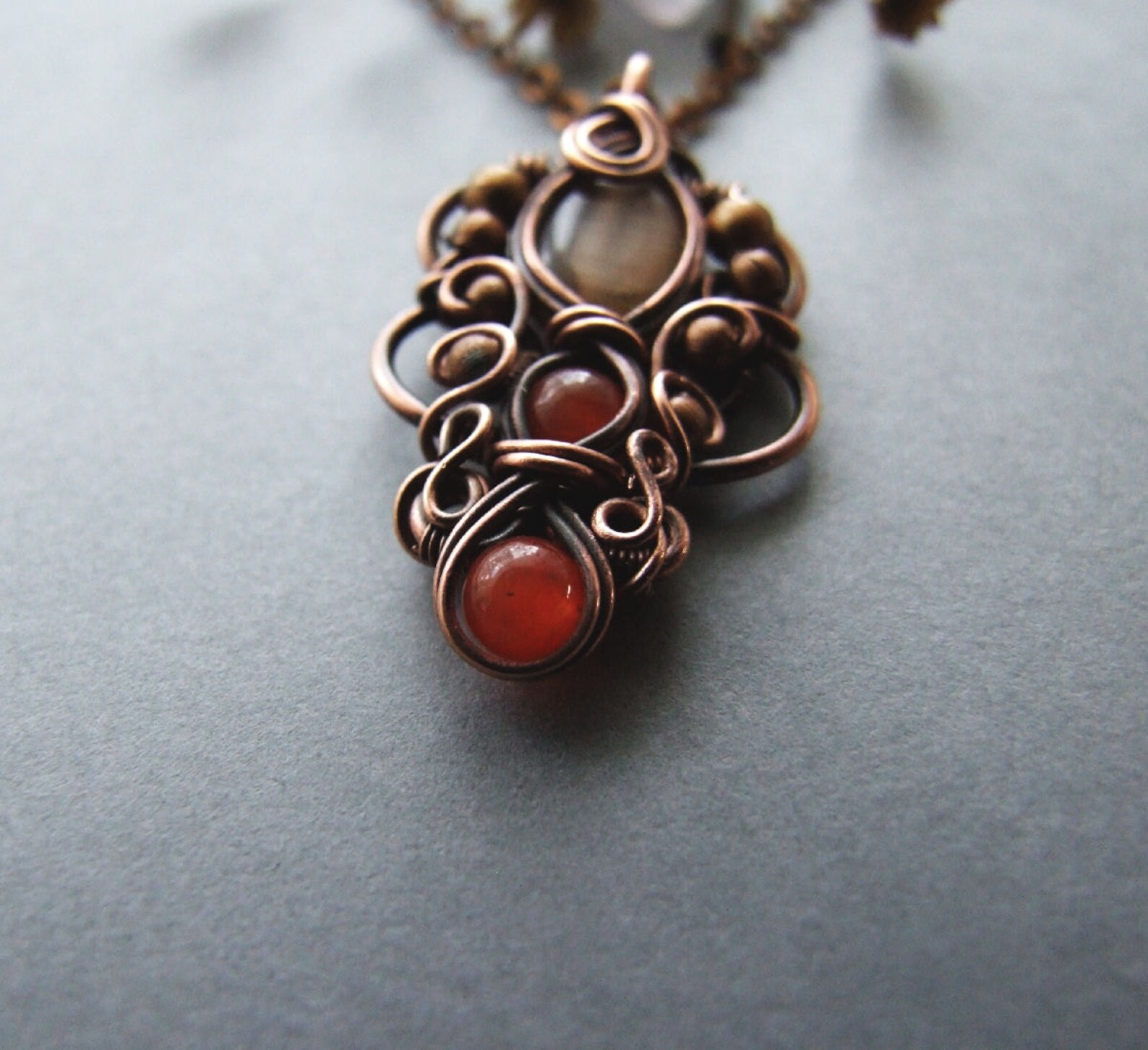 Pendant Tutorial, Wire Wrapping Pattern, Autumn Jewelry Tutorial, DIY ...