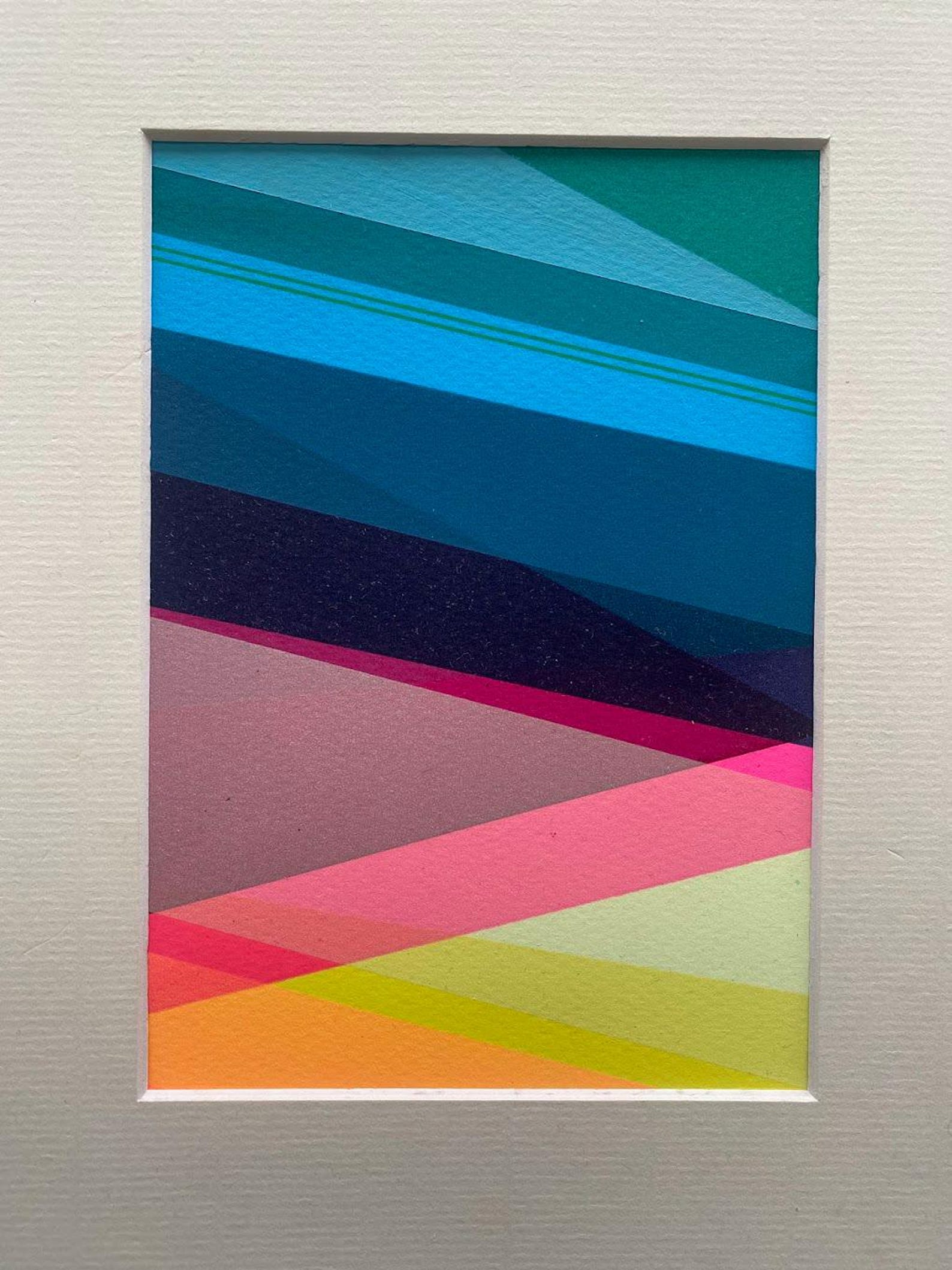 A5 Unique Screen Print - Abstract Pattern Lines Series - Etsy