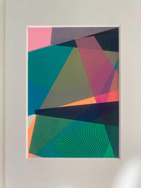 A5 Unique Screen Print - Shapes Pattern Play and Neon - Etsy