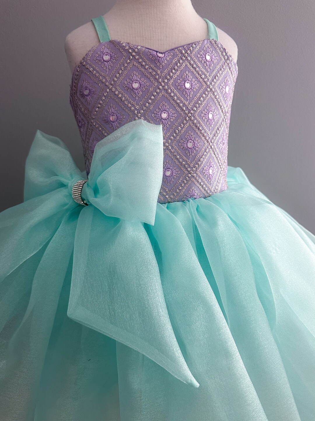 Girls Mermaid Dress Girls Birthday Dress Mermaid Inspired Dress Toddler ...
