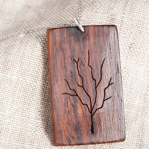 Wooden Tree Pendant - Etsy Canada