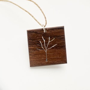 Wooden Tree Pendant - Etsy Canada