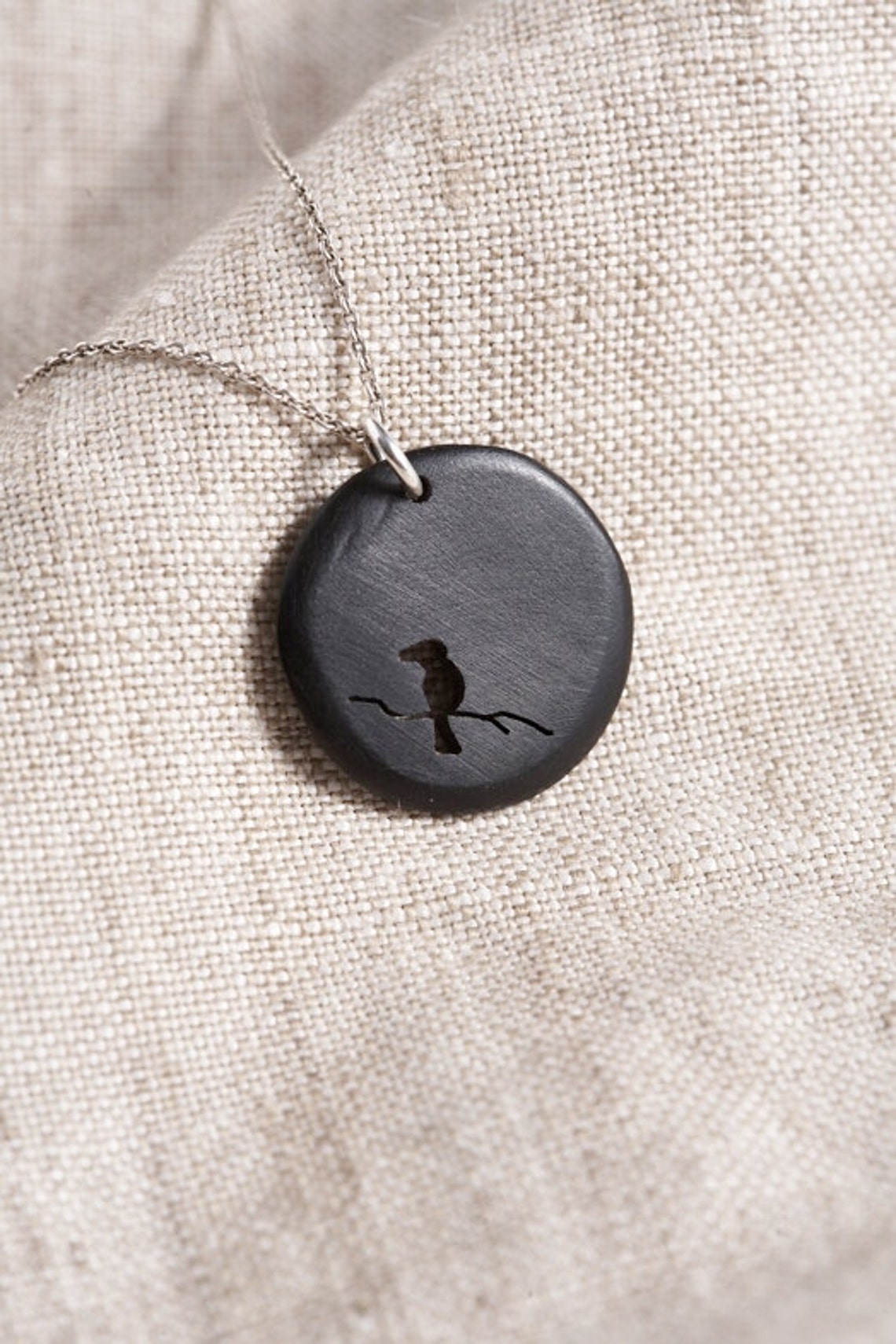 Wooden Bird Pendant - Etsy