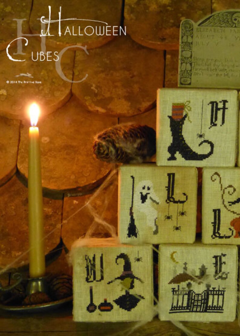 Halloween Cubes: 9 different patterns PDF | Etsy