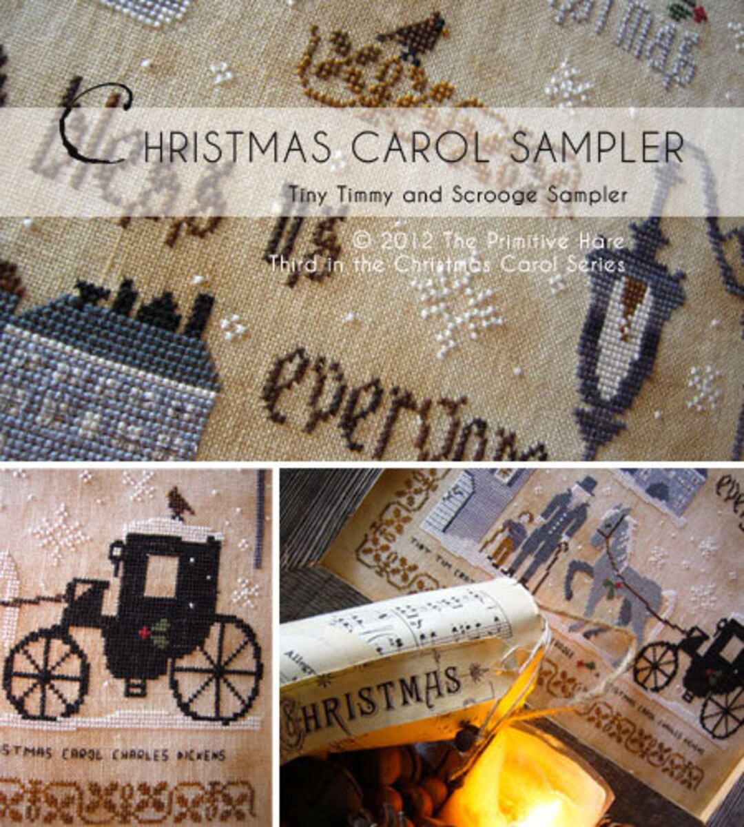 Christmas Carol Sampler: Third Pattern in Christmas Carol Series PDF - Etsy