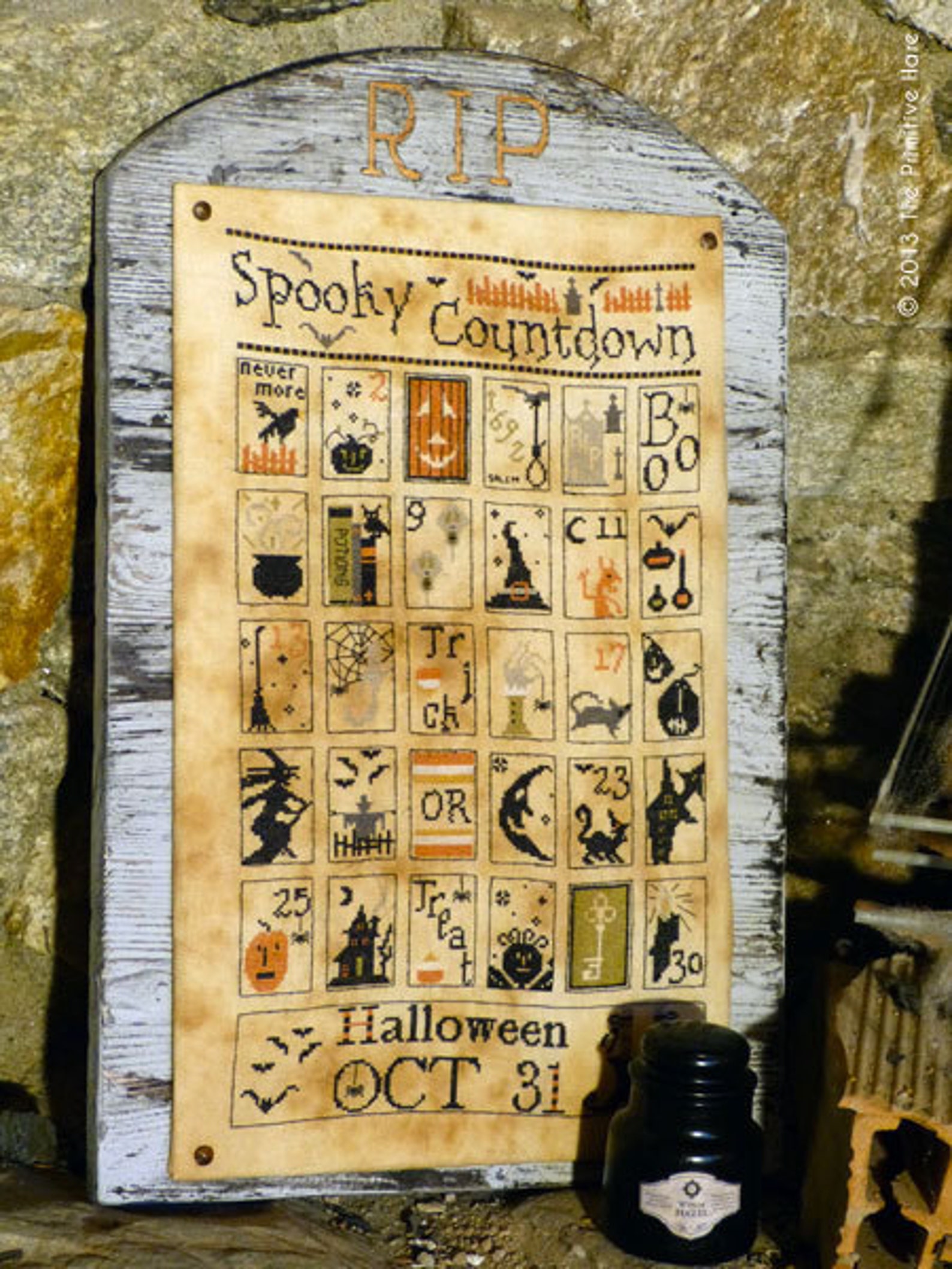 Spooky Countdown: 32 Different Patterns - Etsy