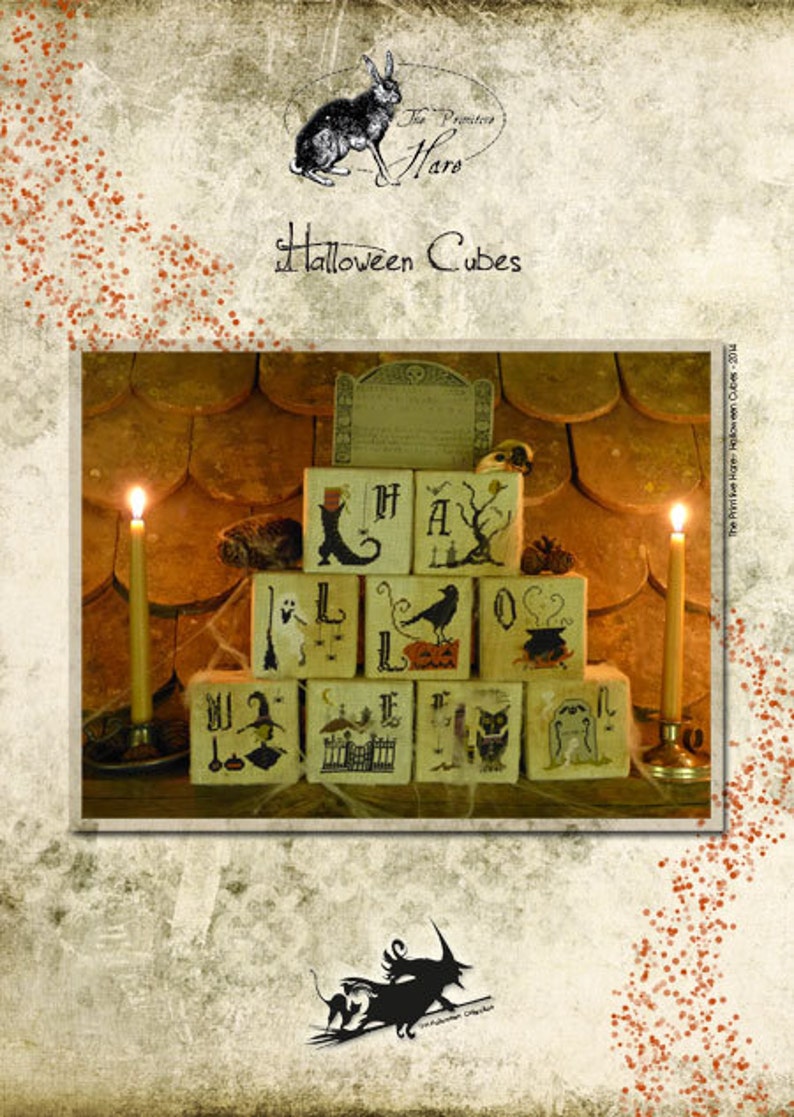 Halloween Cubes: 9 different patterns PDF | Etsy