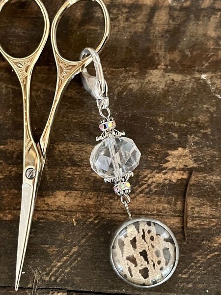 Crystal SCISSOR FOB / Jewel - Etsy