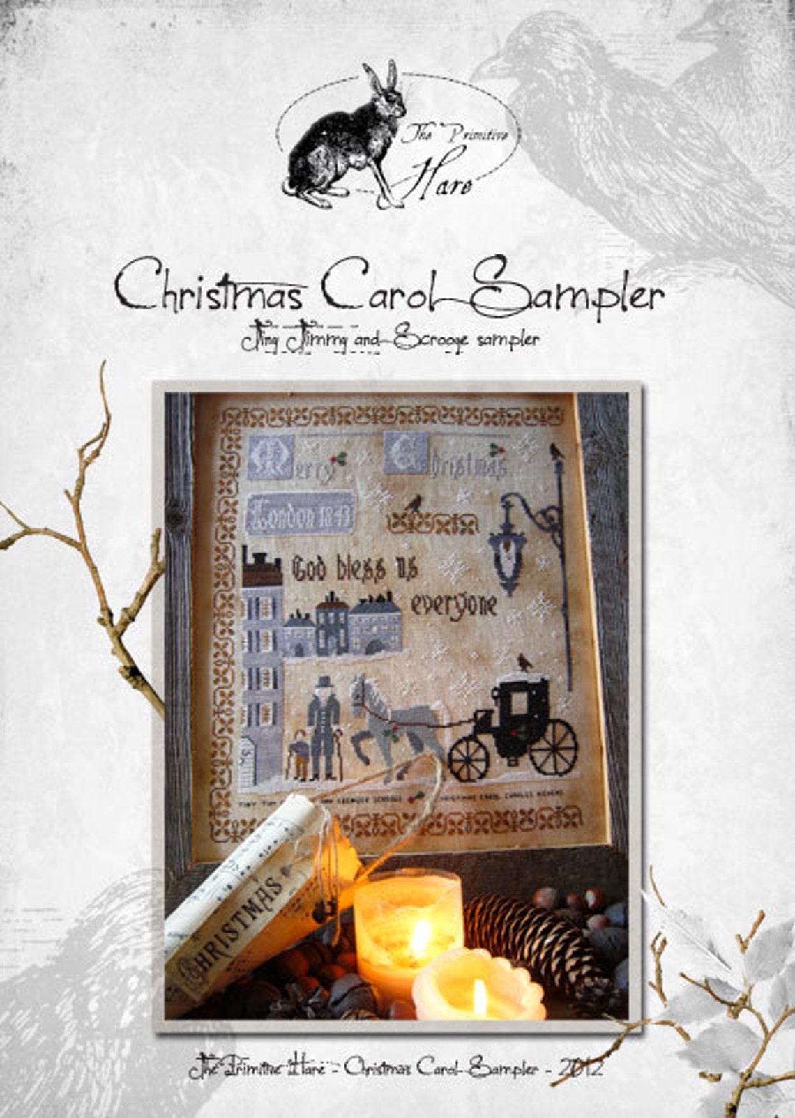 Christmas Carol Sampler: Third Pattern in Christmas Carol Series PDF - Etsy