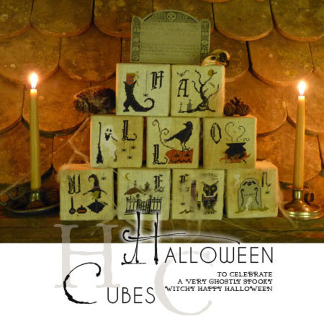 Halloween Cubes: 9 Different Patterns PDF - Etsy